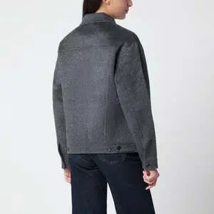 ANINE BING Rory Dark Wool Jacket - Grey