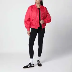 ANINE BING Leon Zip-up Bomber Jacket - Red