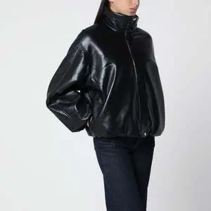 ANINE BING Cyrus Recycled Leather Jacket - Black