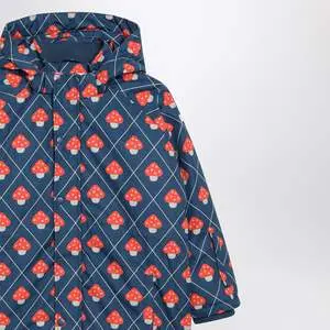 TINYCOTTONS Blue/red Padded Jacket With Mushroom Print