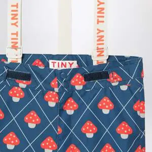 TINYCOTTONS Blue/red Ski Trousers With Mushroom Print