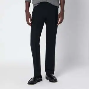PT TORINO Navy Rebel Trousers In Cotton Blend - Blue