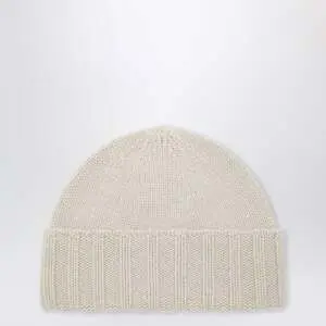 DRUMOHR White Cashmere Beanie Beige