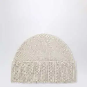 DRUMOHR White Cashmere Beanie - Beige