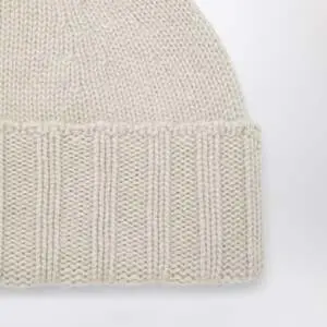 DRUMOHR White Cashmere Beanie - Beige