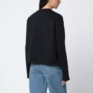 AMI Paris De Coeur Sweatshirt In /cream Cotton