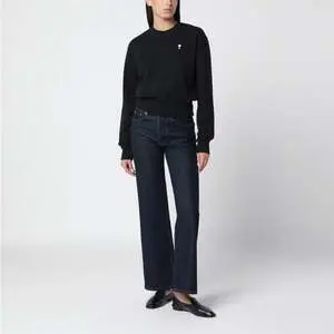 AMI Paris De Coeur Crew-neck Sweatshirt
