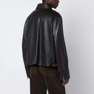 Loewe Dark Deerskin Zip-up Jacket - Brown