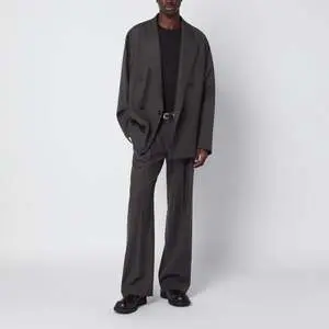 Our Legacy Halt Striped Wool And Cotton Blazer
