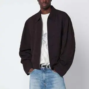 Our Legacy Zip-up Jacket In Virgin Wool - Brown