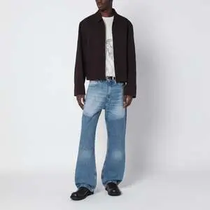 Our Legacy Zip-up Jacket In Virgin Wool - Brown