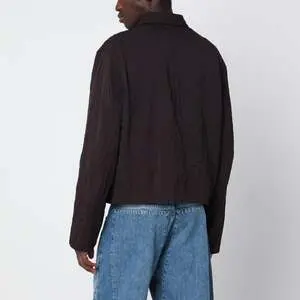 Our Legacy Zip-up Jacket In Virgin Wool - Brown