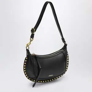 Isabel Marant Étoile Oskan Moon Leather Shoulder Bag - Black