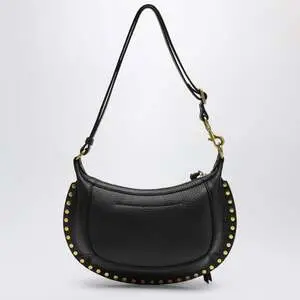 Isabel Marant Étoile Oskan Moon Leather Shoulder Bag - Black