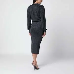 Isabel Marant Étoile Lurex Jersey Midi Dress - Black