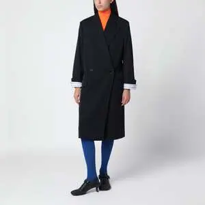 Loewe Navy Wool Coat - Blue