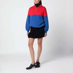 Loewe Two-tone And Blue Cotton Sweatshirt - Red