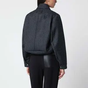 Loewe Blue And Black Wool Drawstring Jacket - Multicolor