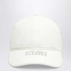 MAISON MARGIELA Cream Baseball Cap With Numeric Logo - Beige