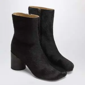 MAISON MARGIELA Dark Ponyskin Ankle Boots