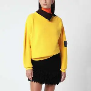 Loewe Wool Sweater With Zip Detail - Yellow