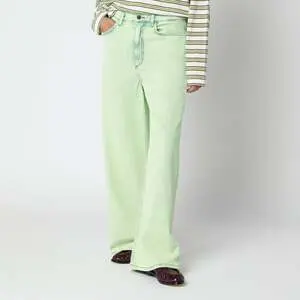 SANDERLAK Neon Wide-leg Denim Jeans