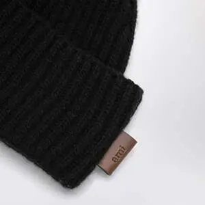AMI Paris Ribbed Wool Beanie