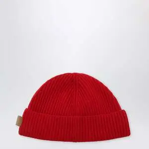 AMI Paris Ruby Ribbed Wool Beanie