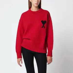 AMI Paris Ruby De Coeur Virgin Wool Sweater