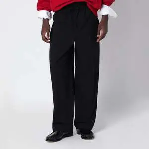 AMI Paris Virgin Wool Trousers - Black