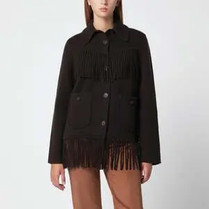Guest In Residence Western Fringe Jacket - Brown