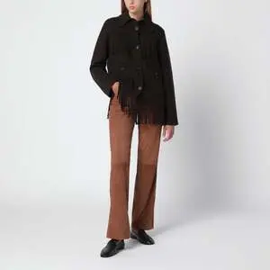 Guest In Residence Western Fringe Jacket - Brown