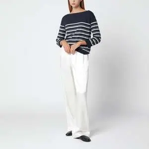 Max Mara And White Striped Sweater - Blue