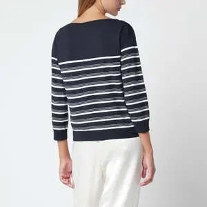 Max Mara And White Striped Sweater - Blue