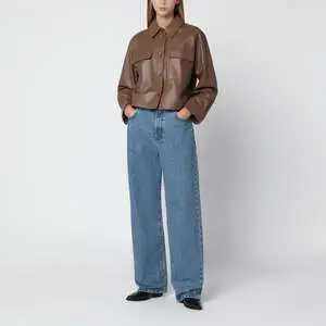 Max Mara Nappa Leather Jacket - Brown