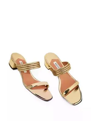 AQUAZZURA Collier Sandals 35 - Gold
