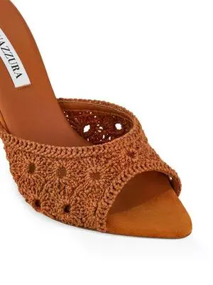 AQUAZZURA Loom Mules 85 - Orange