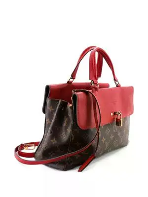 LOUIS VUITTON Venus Handbag Monogram Canvas And Leather Satchel - Red