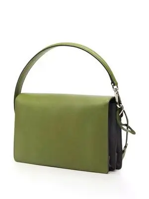 Prada 2010-2026 Bicolor Saffiano Lux Sound Lock Satchel