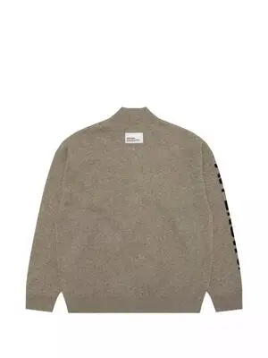 AAPE BY *A BATHING APE Aapenow Logo-print Half-zip Sweater - Grey