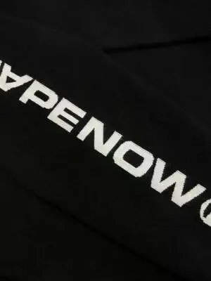 AAPE BY *A BATHING APE Aapenow Half-zip Logo-print Sweater - Black
