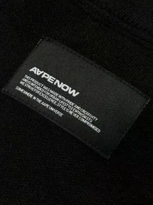 AAPE BY *A BATHING APE Aapenow Half-zip Logo-print Sweater - Black