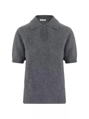 BY MALENE BIRGER Talallia Short-sleeve Cashmere Sweater - Grey