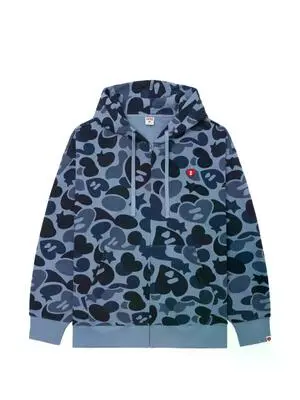 AAPE BY *A BATHING APE Heart-camouflage Hoodie - Blue