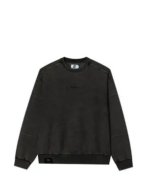 Izzue Logo-embroidered Acid-wash Sweater