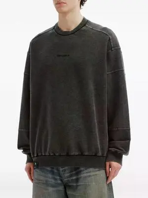 Izzue Logo-embroidered Acid-wash Sweater