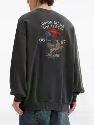 Izzue Embroidered Map-print Sweater
