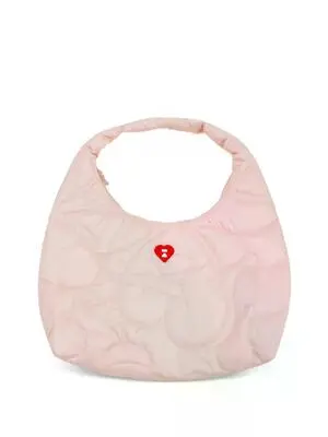 AAPE BY *A BATHING APE Mini Quilted Heart-patch Tote Bag - Pink