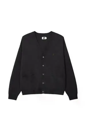 Izzue Logo-patch V-neck Cardigan - Black