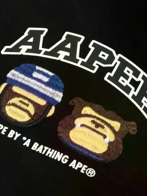AAPE BY *A BATHING APE Aaper Graphic-print Snap-button Hoodie
